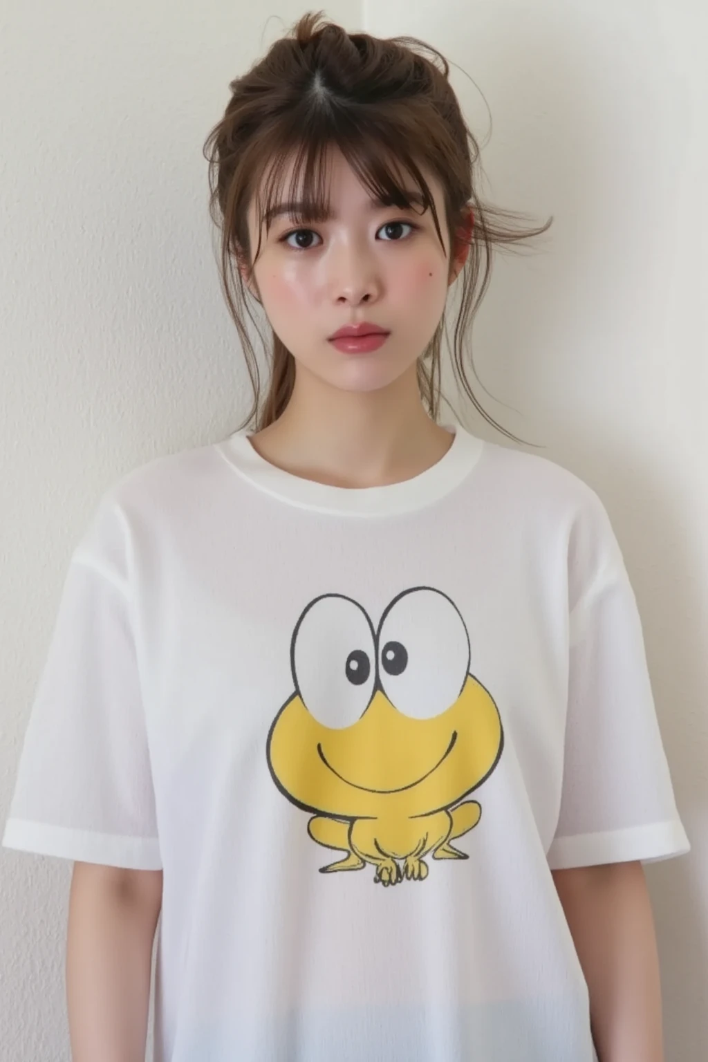 Pyonkichi t-shirt, (masterpiece, best quality:1.2), 16k, 1woman - SeaArt AI