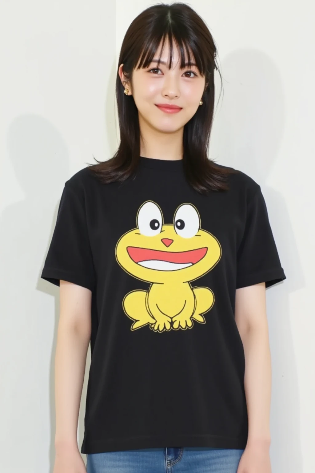 Pyonkichi t-shirt, (masterpiece, best quality:1.2), 16k, 1woman - SeaArt AI