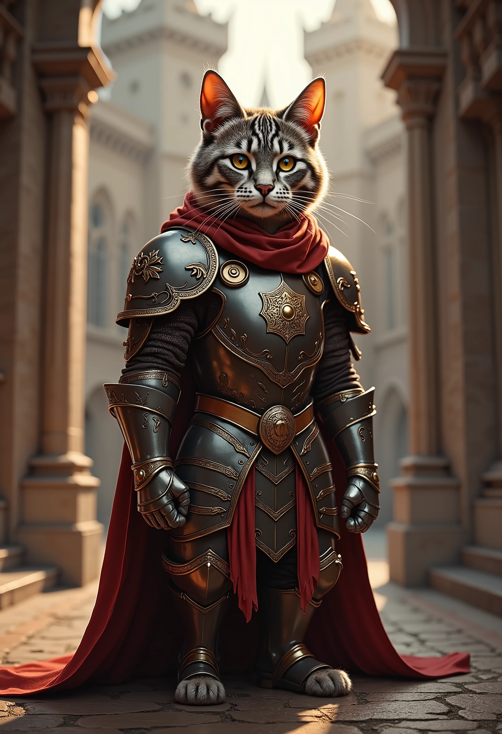 Cat in armor、Rin々A good appearance - SeaArt AI