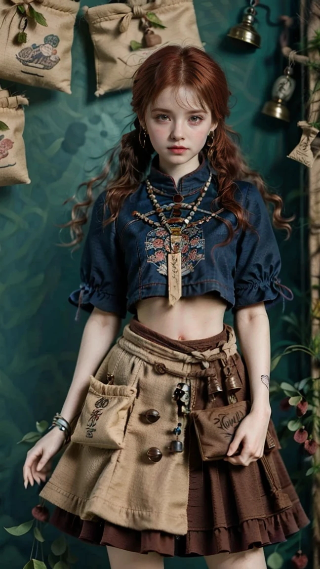 Young redheaded girl. Long hair - SeaArt AI