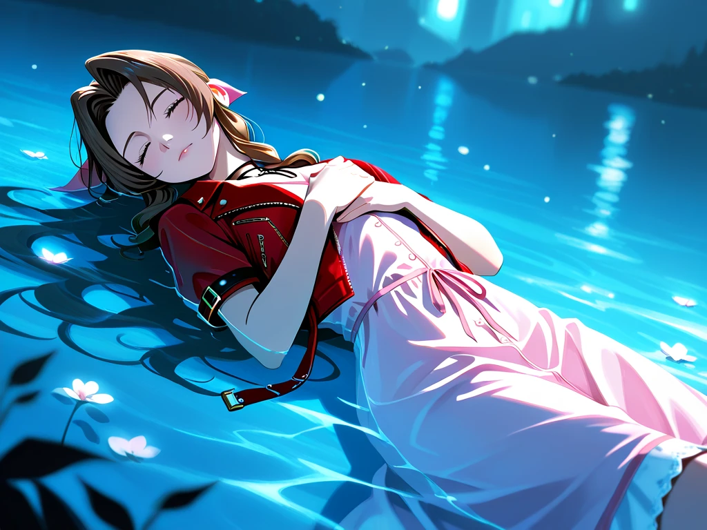 A tragic and beautiful scene inspired by Final Fantasy VII,Aerith ...