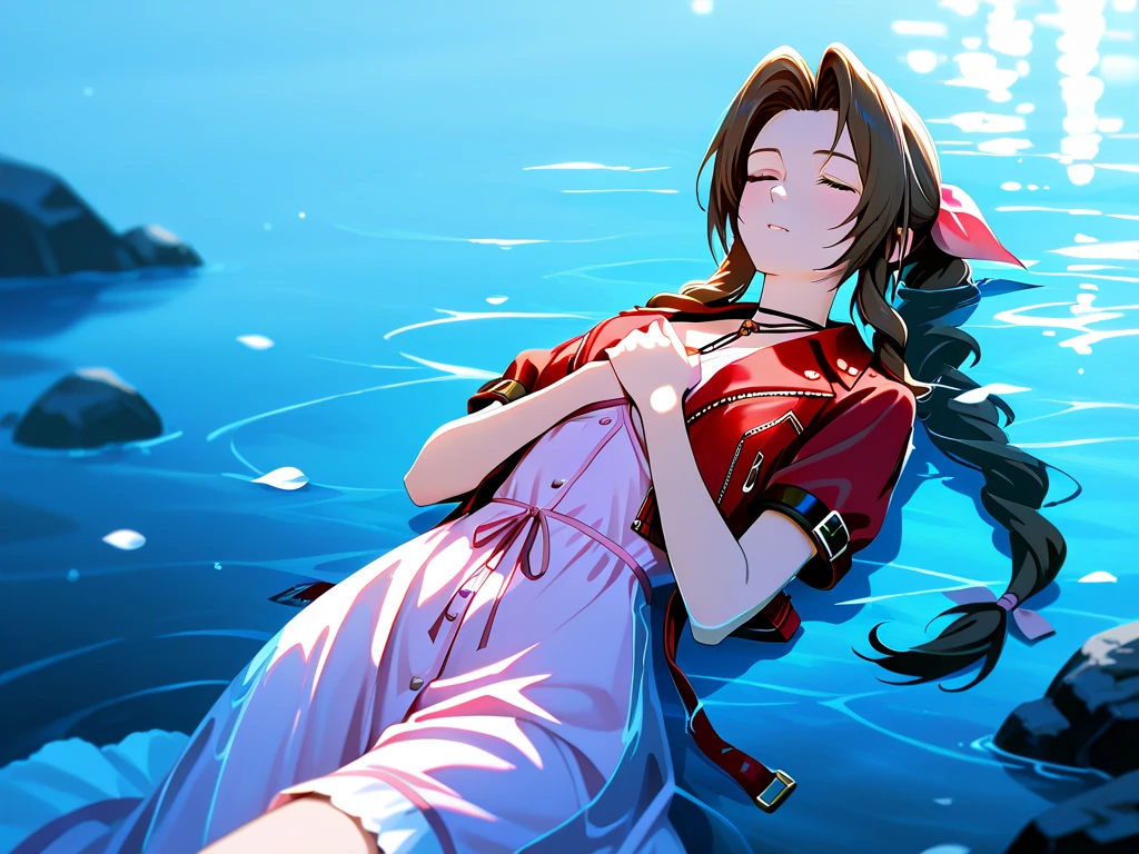 A tragic and beautiful scene inspired by Final Fantasy VII,Aerith ...