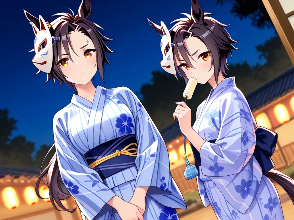 Fox Mask,Shakur (Uma Musume)、One person、anatomically correct - SeaArt AI