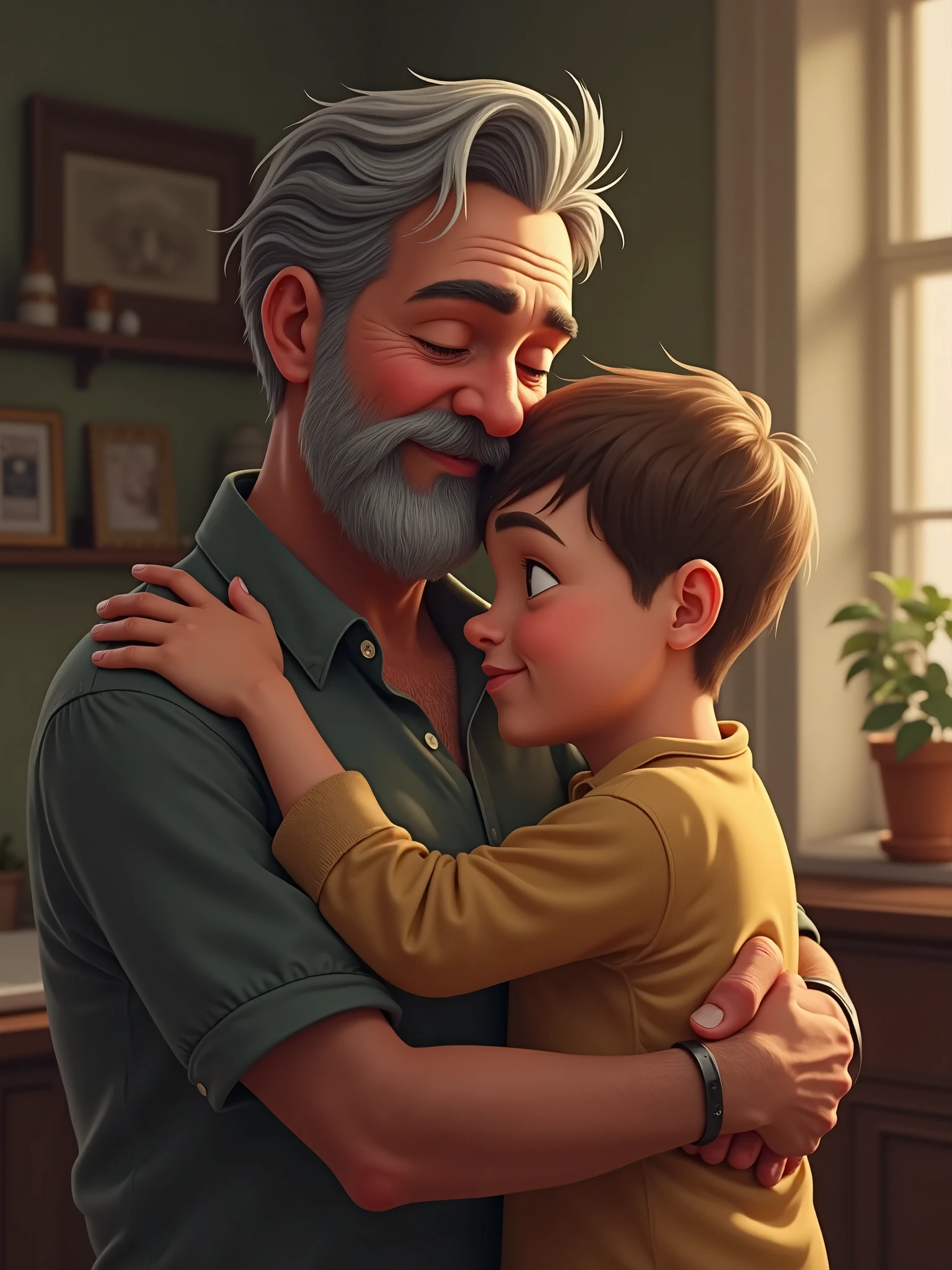 Dad and yes son who represents dad's love for Father's Day - SeaArt AI