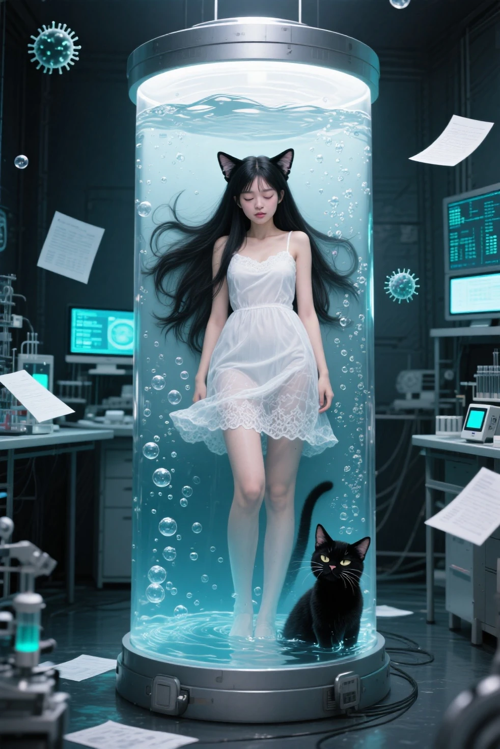 Crazy Scientist's Research Laboratory, Closed Room Laboratory - SeaArt AI