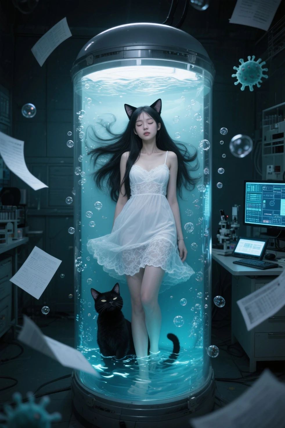 Crazy Scientist's Research Laboratory, Closed Room Laboratory - SeaArt AI