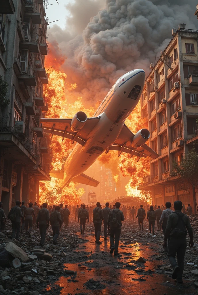 "A catastrophic scene in Ahmedabad, India — an Air India passenger ...