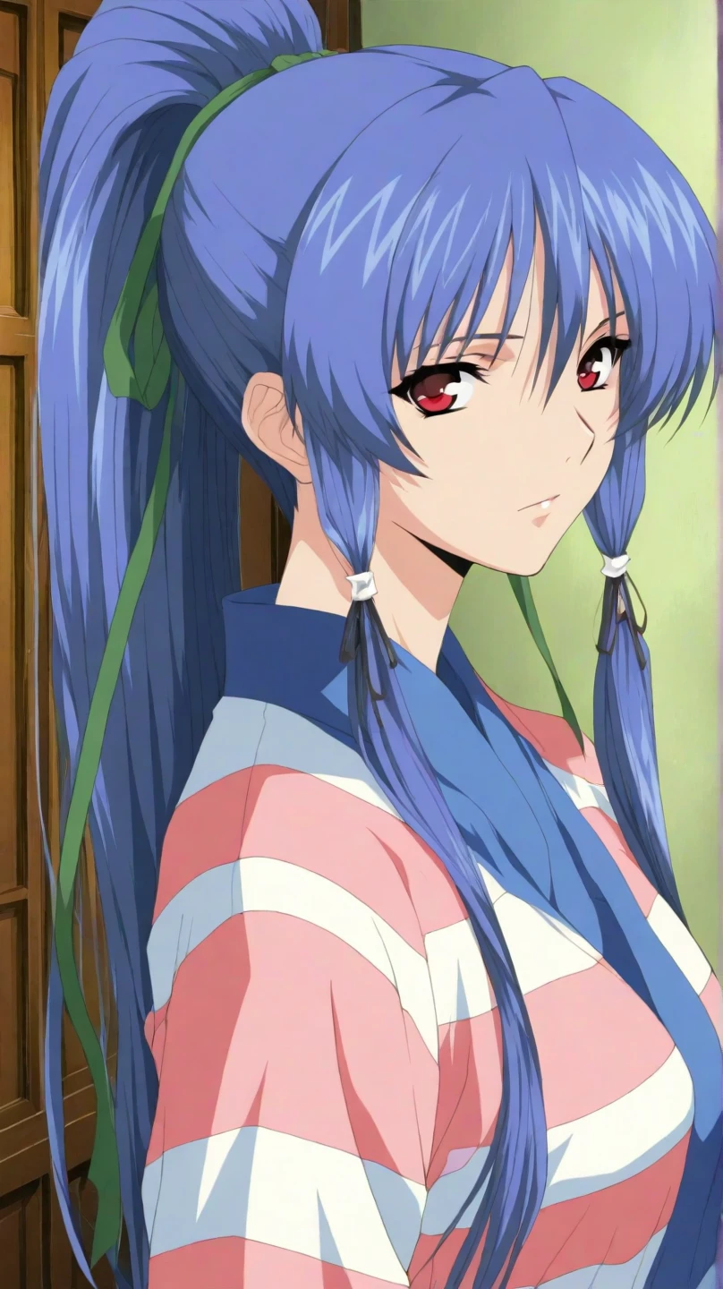 Masterpiece,looking at viewer,solo,upper_body,striped clothes - SeaArt AI