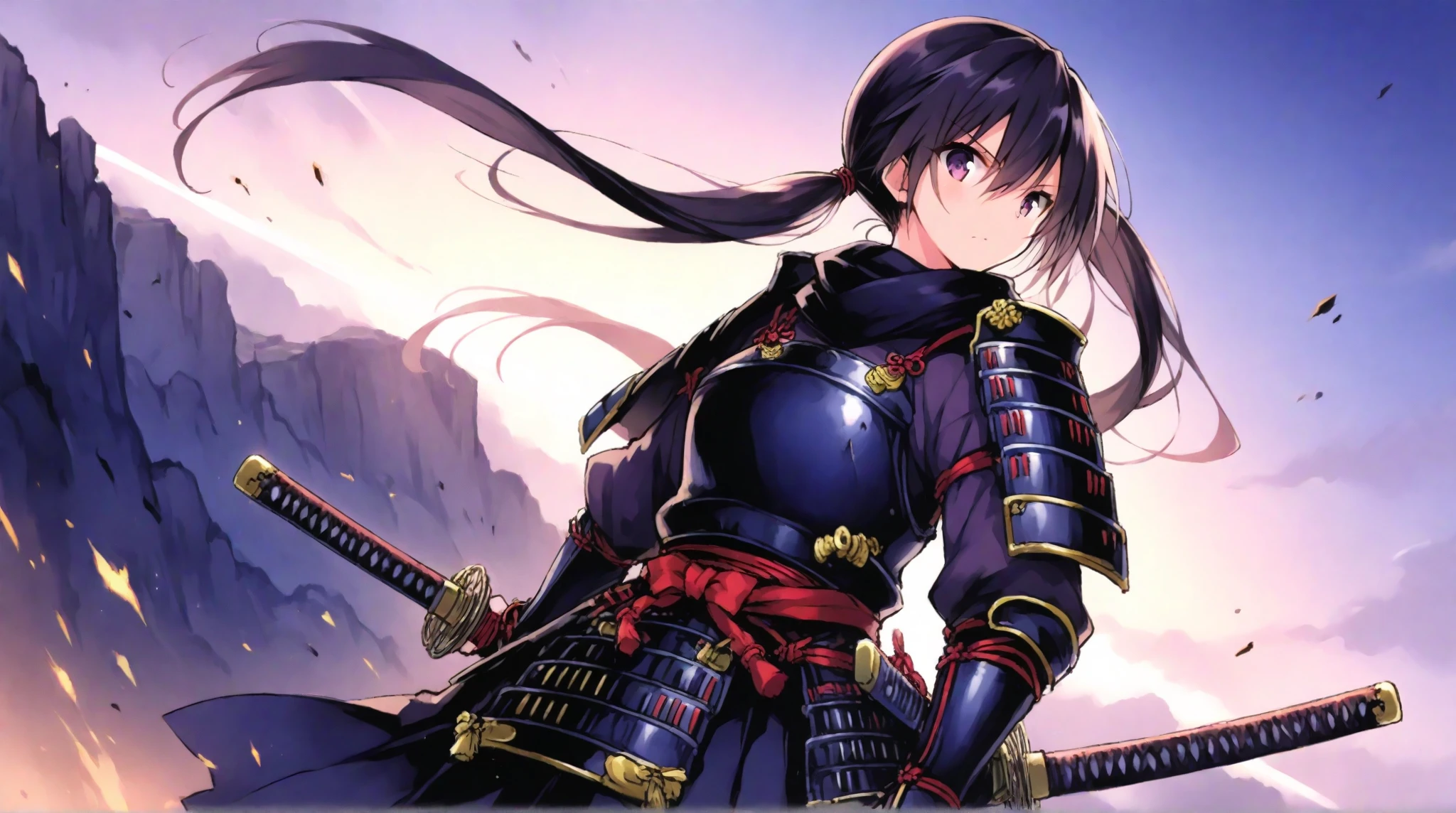 (masterpiece, best quality, ultra-detailed, anime style), a brave ...