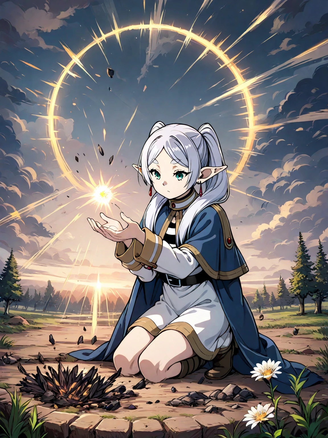 Character The Dark Crusade of the Immortal Elf—Frieren from the anime ...