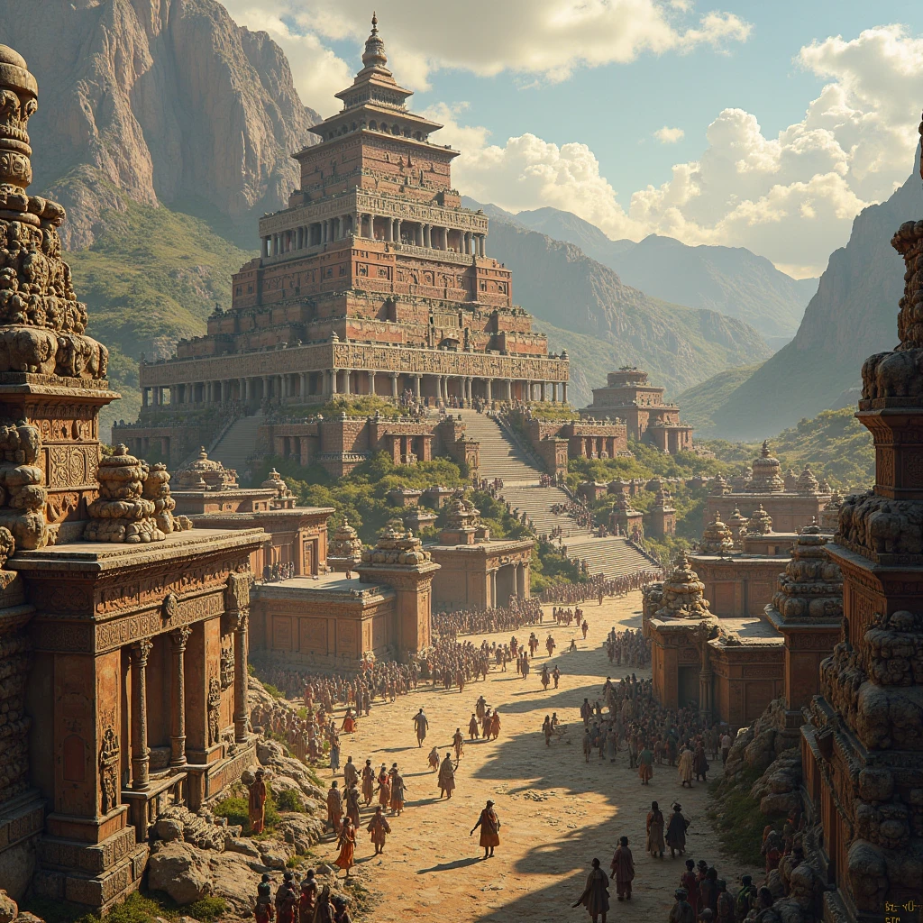 Generate a society and its organization from the Empire of the Sun the ...