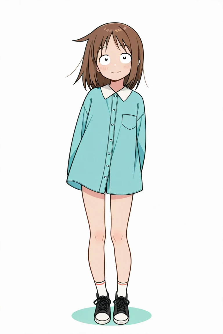 Cute, Hatono Chihiro, white background, Full Body, - SeaArt AI