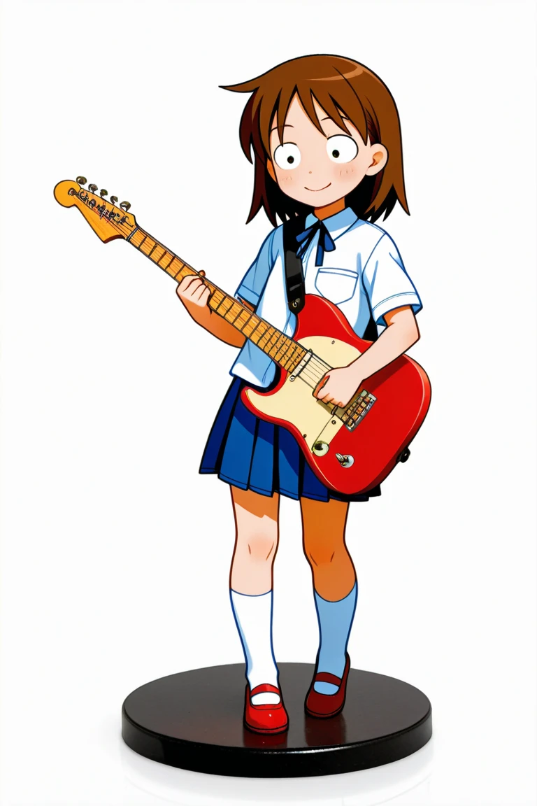 Hatono Chihiro, white background, summer uniform, figure, schoolgirl ...
