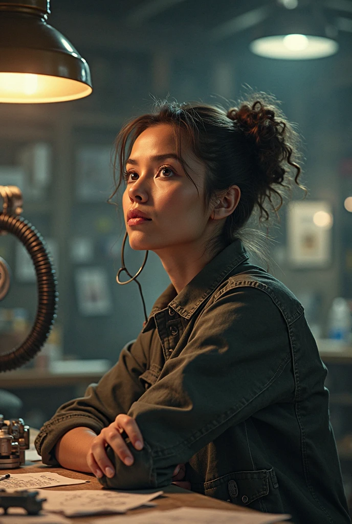 A women inventor thinking a brilliant idea - SeaArt AI