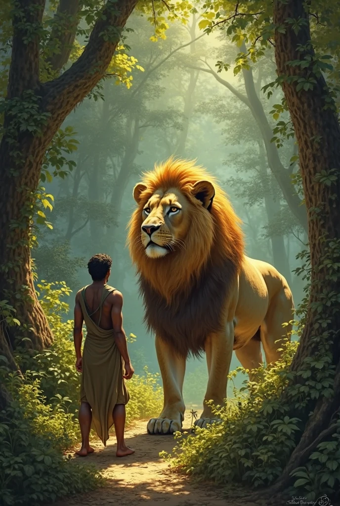 "The Lion and the Man" Short Creative Story Deep in the heart of an ...