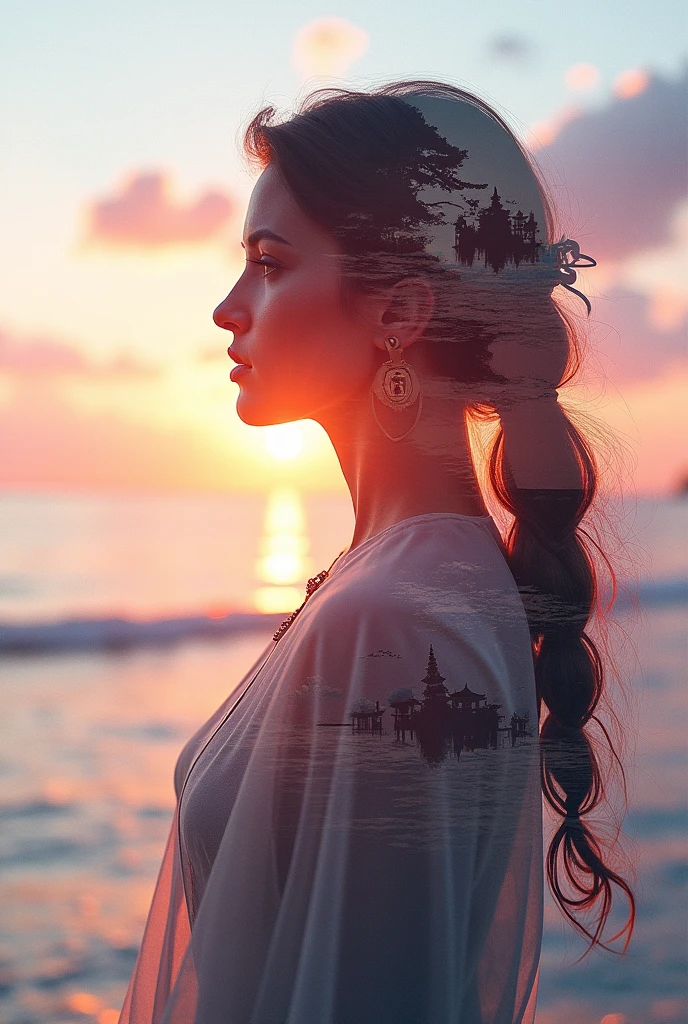 High quality, 8K Ultra HD, A beautiful double exposure that combines an ...
