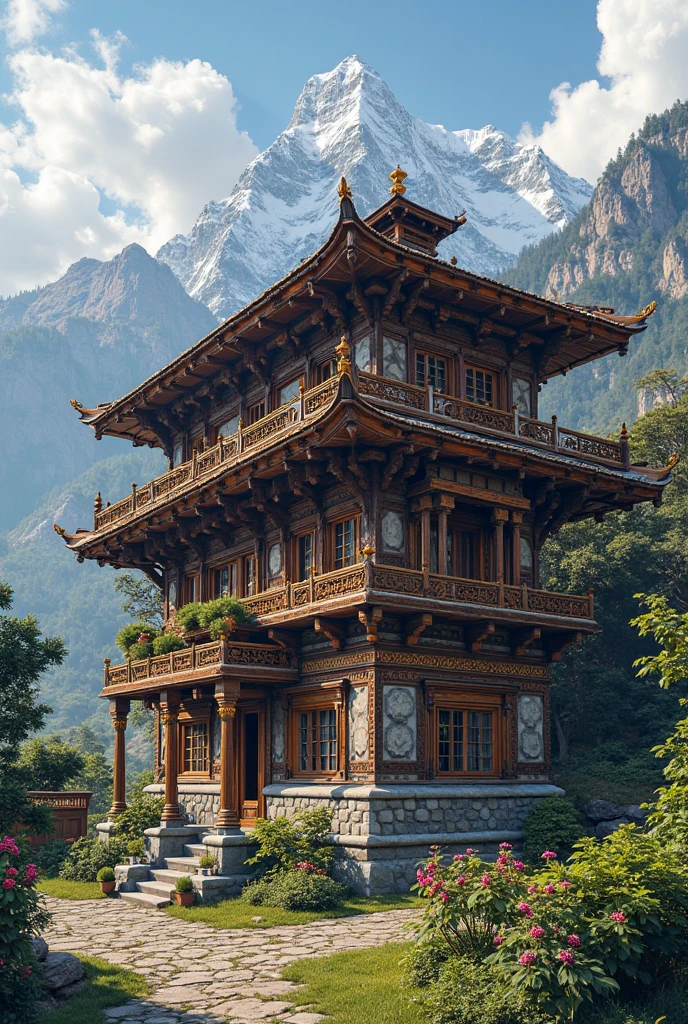 High quality nepali house - SeaArt AI