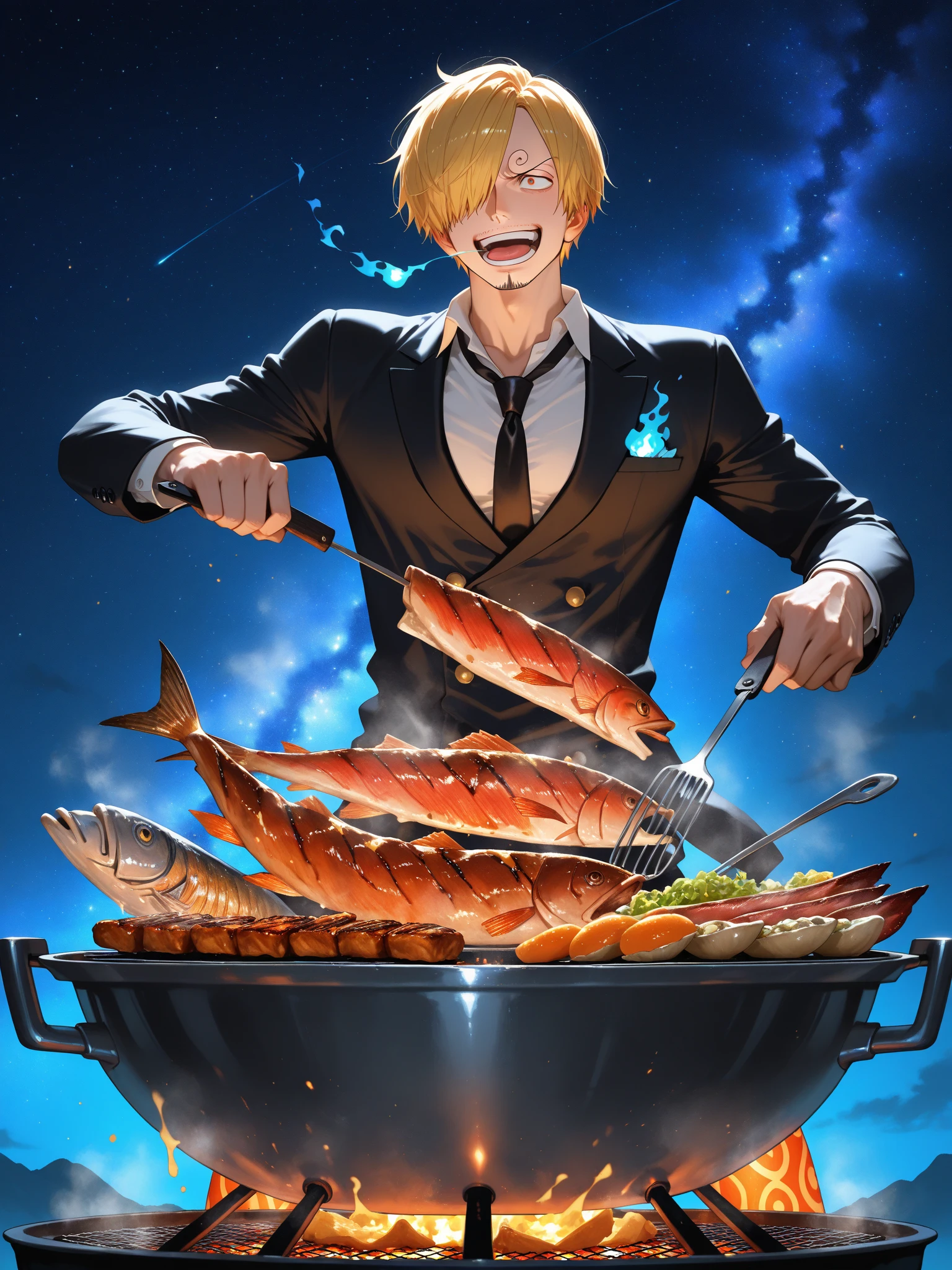 O peixe grelhado de Sanji