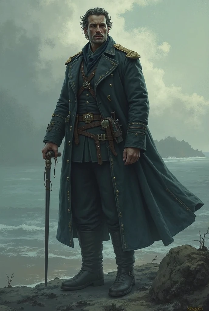 Give me an image of this character:🧔🏻‍♂️ Capitán Caspar Thorne Edad ...