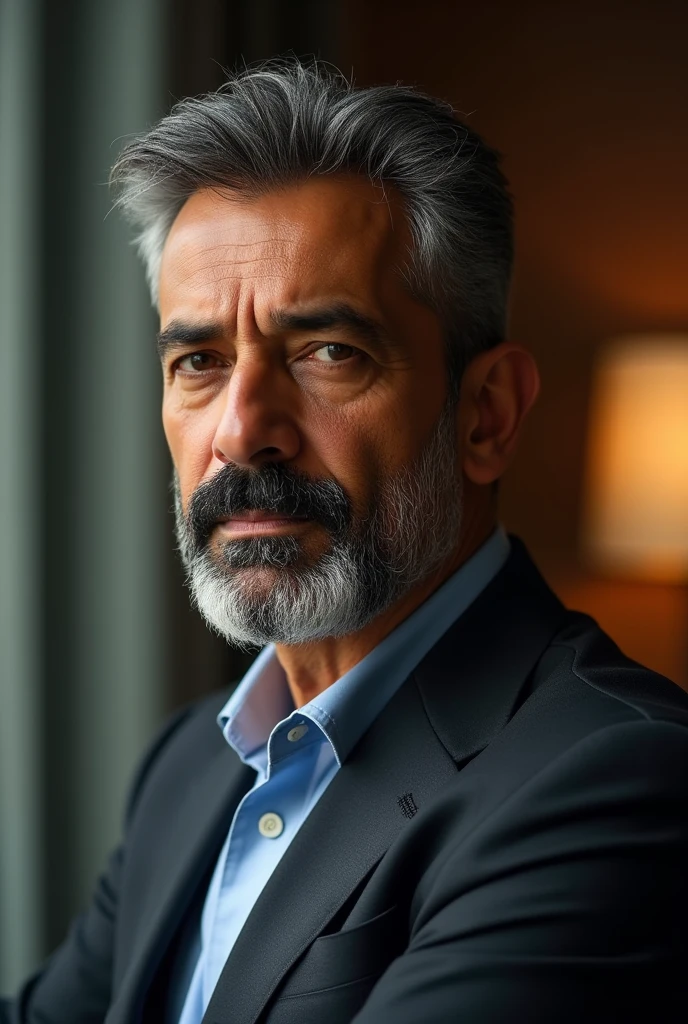 Ai side pose of a Pakistan asian male industry leader, and the aurom ...
