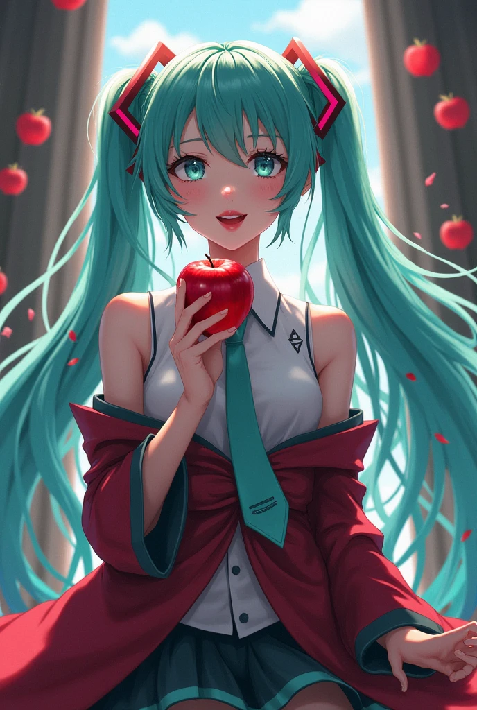 Anime-style rendering of Hatsune Miku, (absurd resolution ...