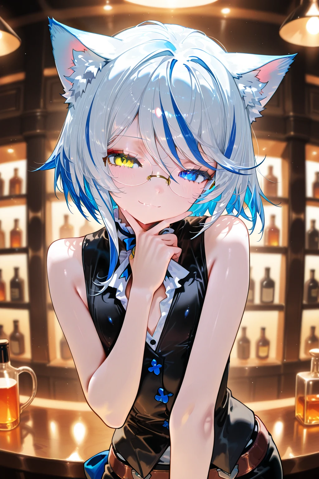 BREAK cowboy shot,head tilt, BREAK anatomically correct, masterpiece ...