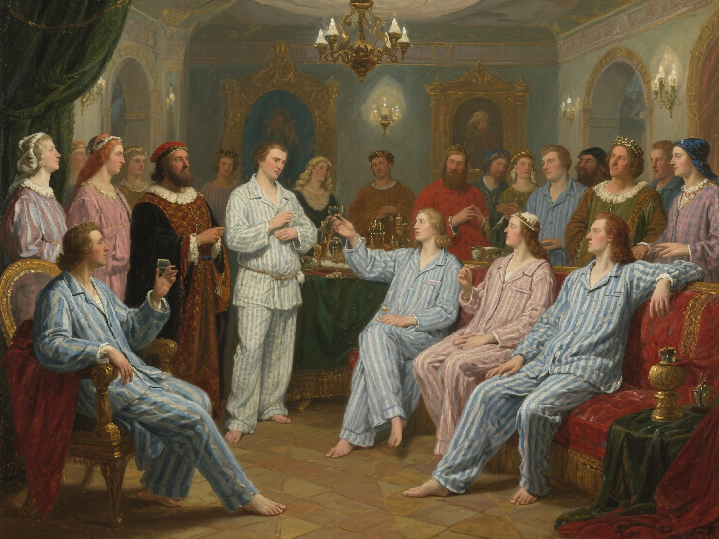 上流階級のパジャマパーティー