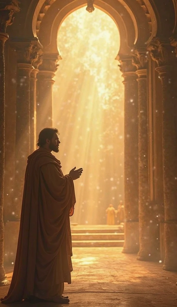Samuel Receives God's Command. The prophet Samuel stands in prayer ...