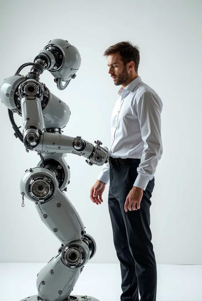 A robot that can only zip up its trousers.