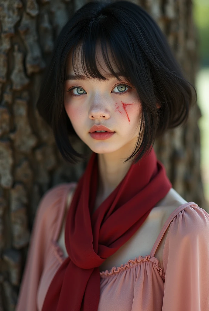 A 19-year-old woman with mixed Japanese and European heritage - SeaArt AI