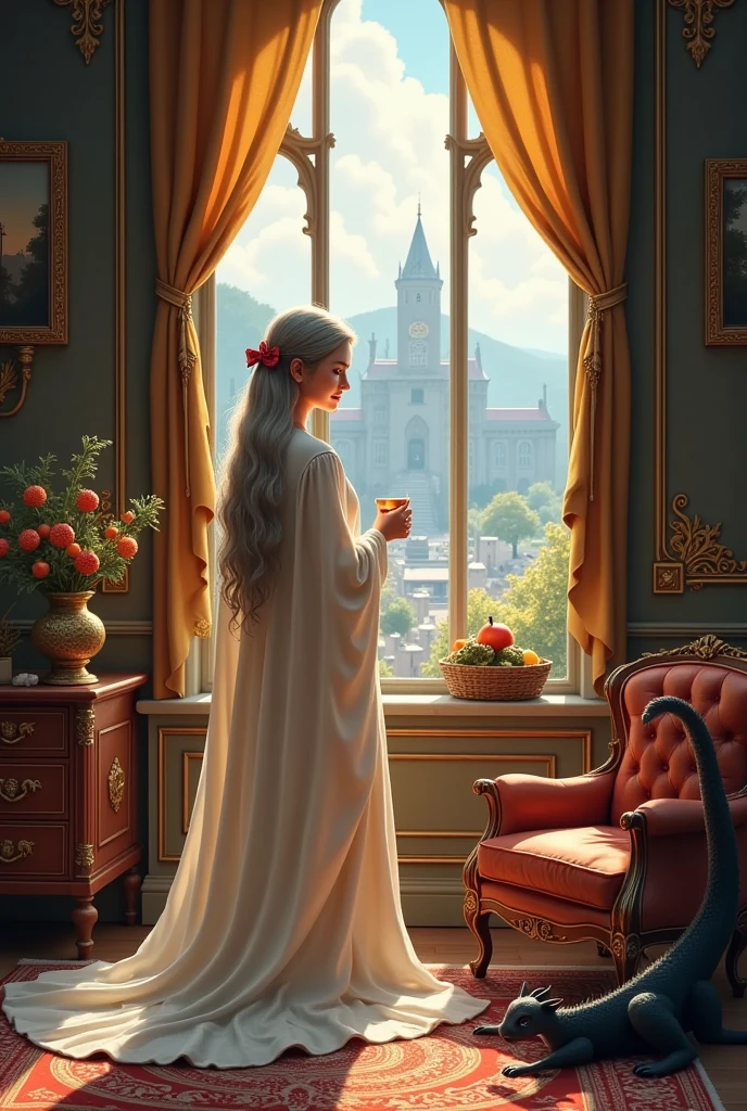 No meio da tarde, at the top of your enchanted tower (or maybe on the ...