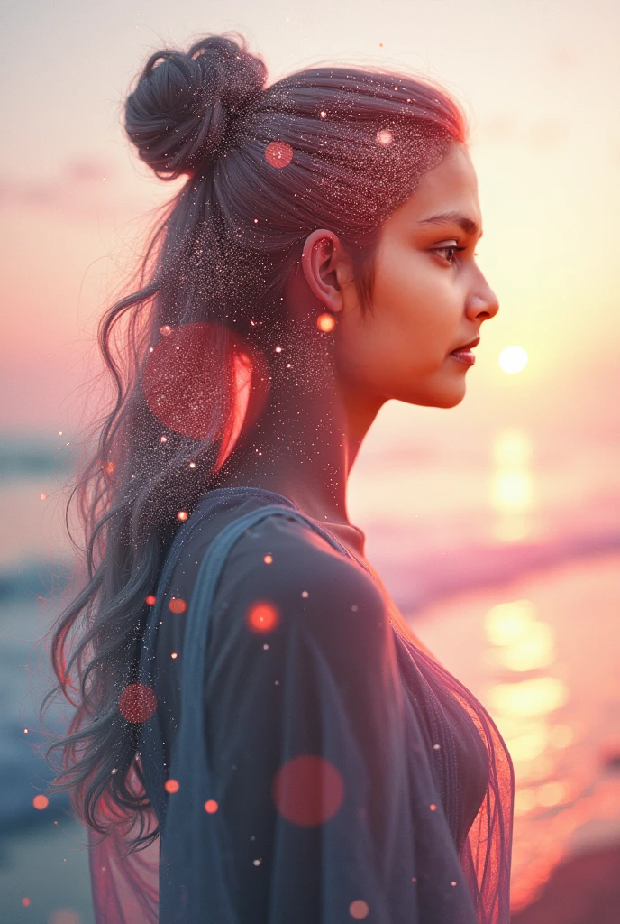 High quality, 8K Ultra HD, A beautiful double exposure that combines an ...