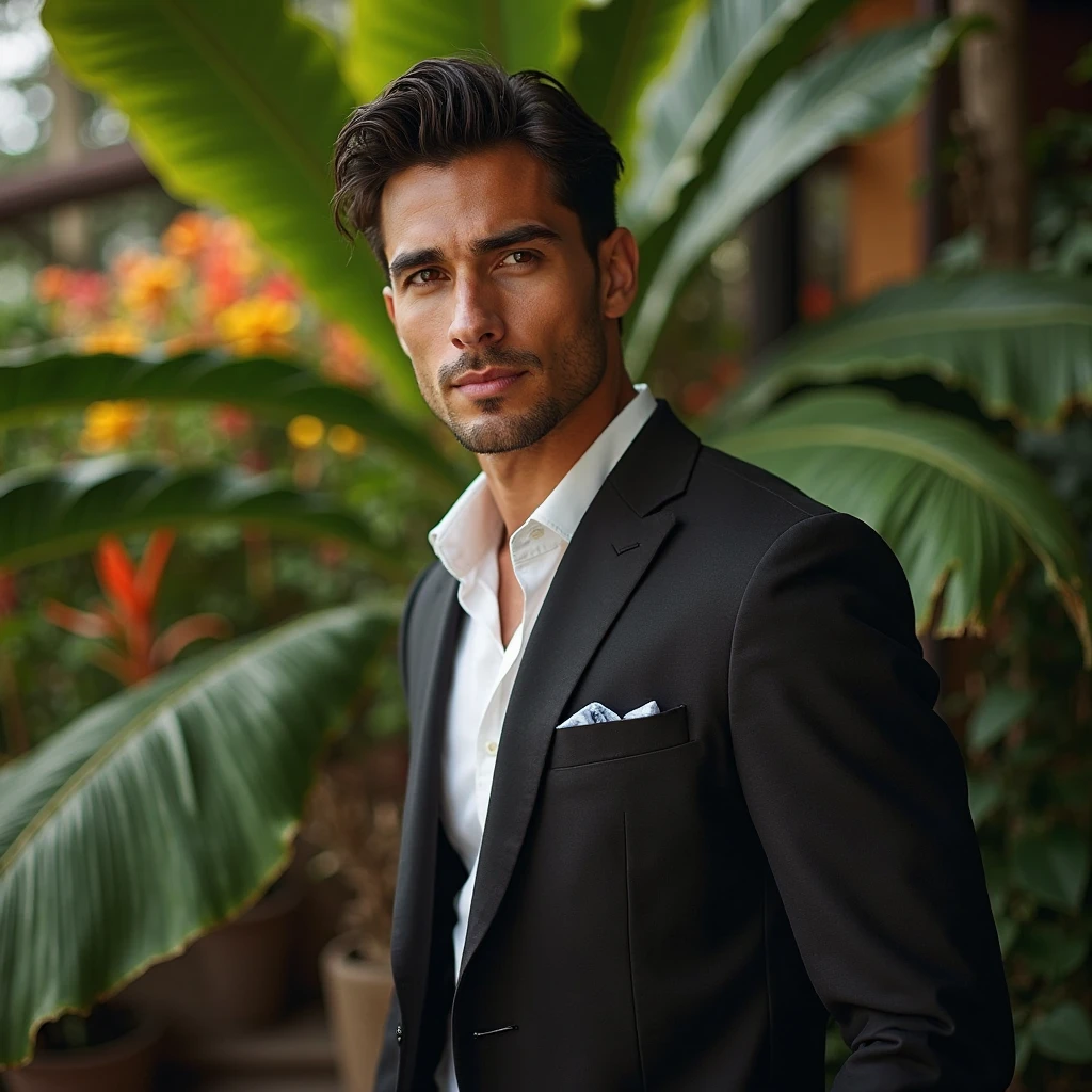 Photo of a rich young Brazilian man - SeaArt AI