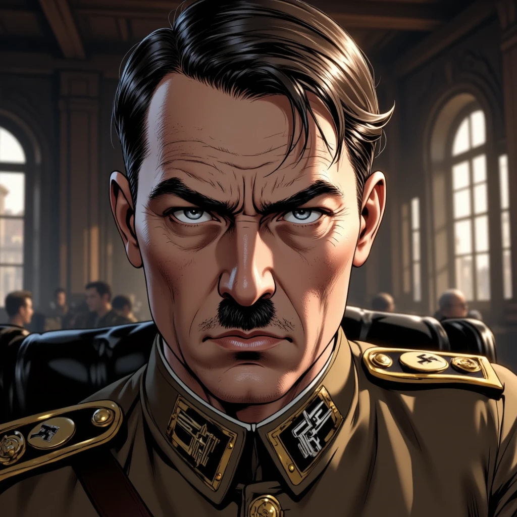 High Detailed Historical Anime Cinematic Style, hyper-realistic close ...