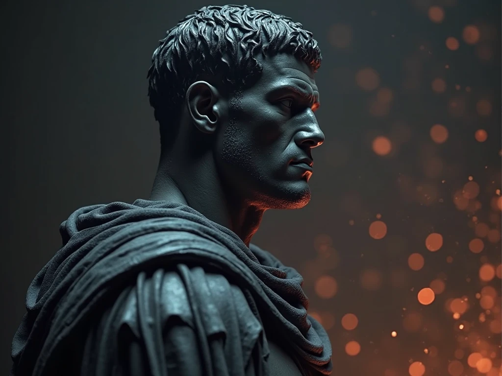 Create a hyper-realistic, 4K cinematic side-profile portrait of a ...