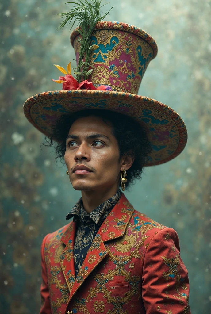 The same image but with a Peruvian pimp on the head - SeaArt AI