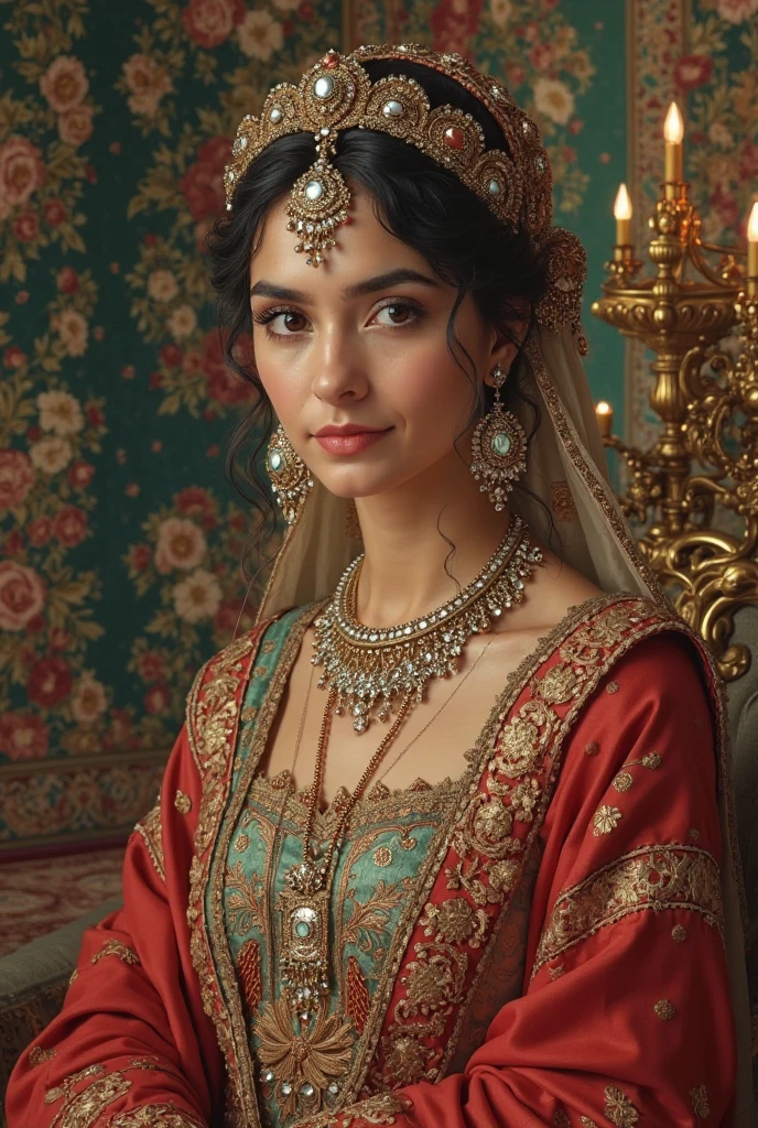 Persian qajar princess in the 1900 - SeaArt AI
