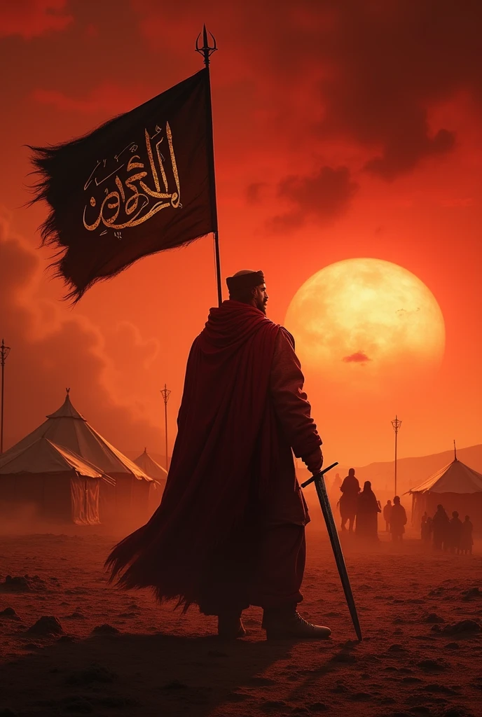 Prompt: An ultra-realistic 8K cinematic image showing a dramatic desert ...