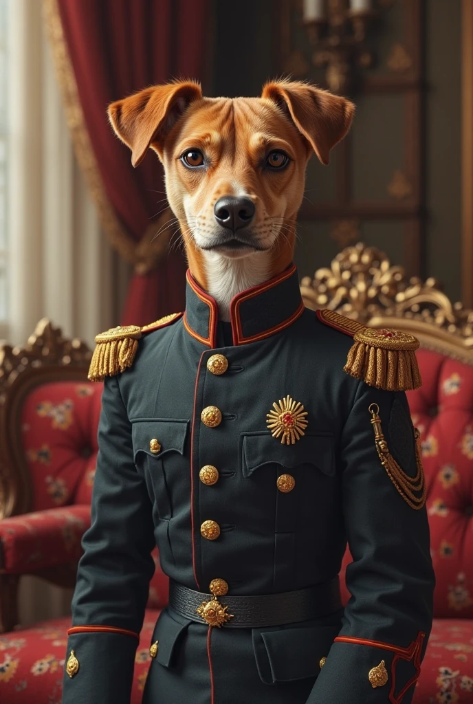 Perro con uniforme - SeaArt AI