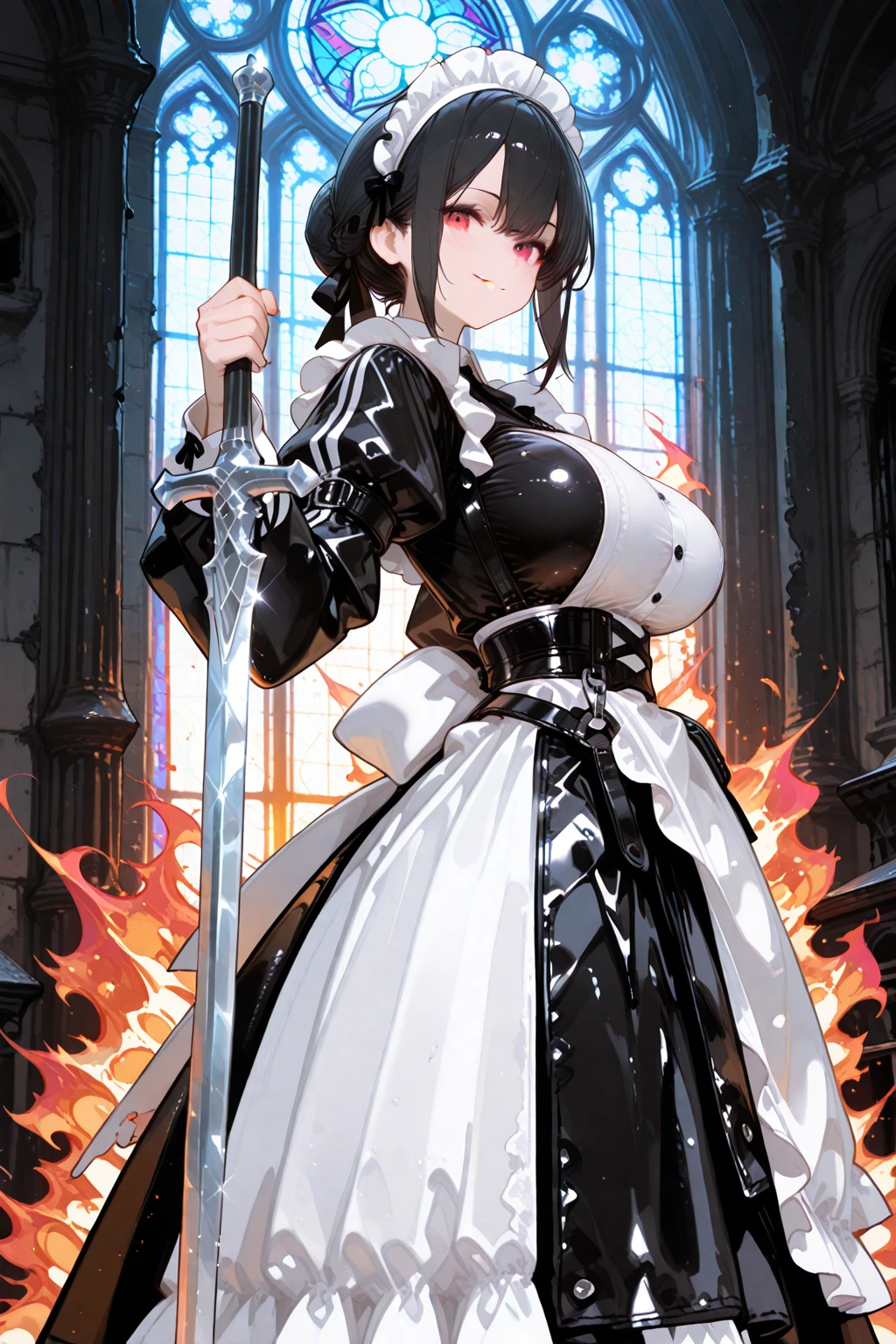 微笑を絶やさない戦火のメイド様😍