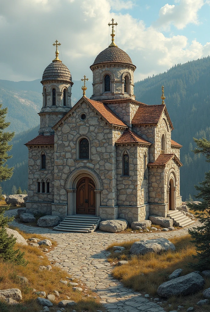 The parents of Orthodox Christian monks built a Christian monastery ...