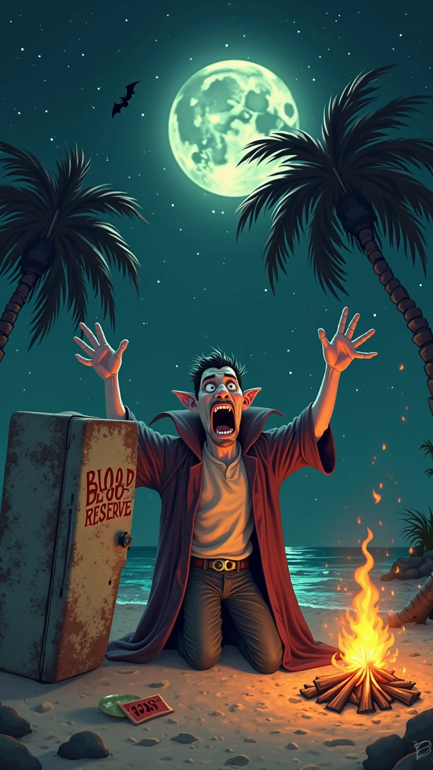 Moonlight Meltdown — Crisis en la Isla de los Colmillos