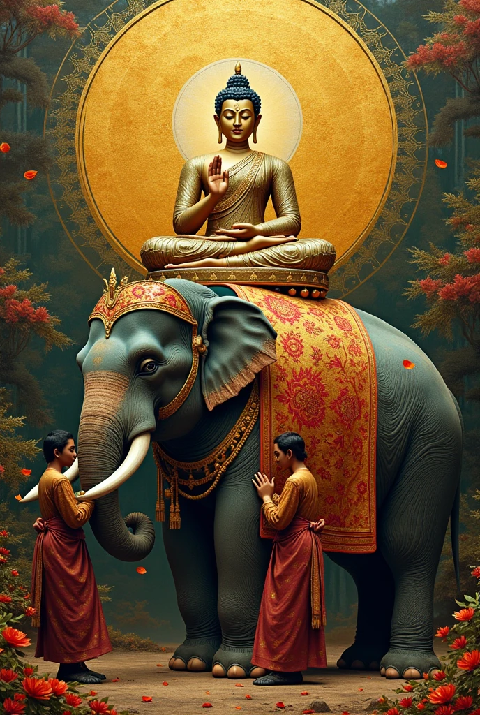 3D effect, myanmar calature,UV effect gold, blue, yellow,Color palette ...