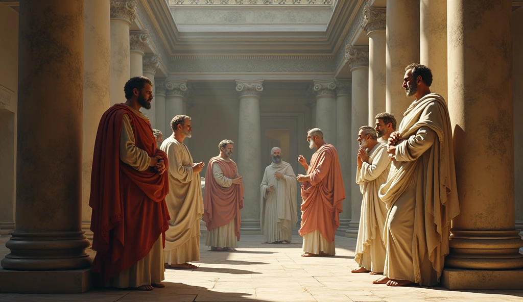 Structures of ancient Stoicism - SeaArt AI