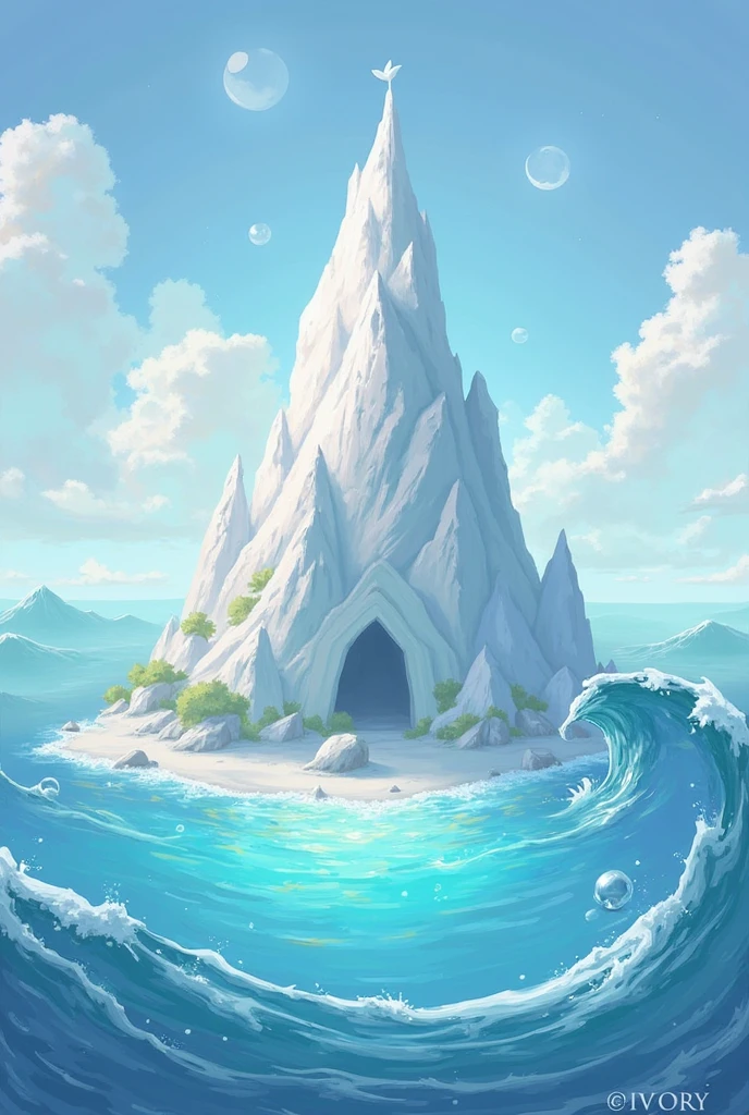 Flag of St. Ivory — a peaceful island nation known for glowing shores ...