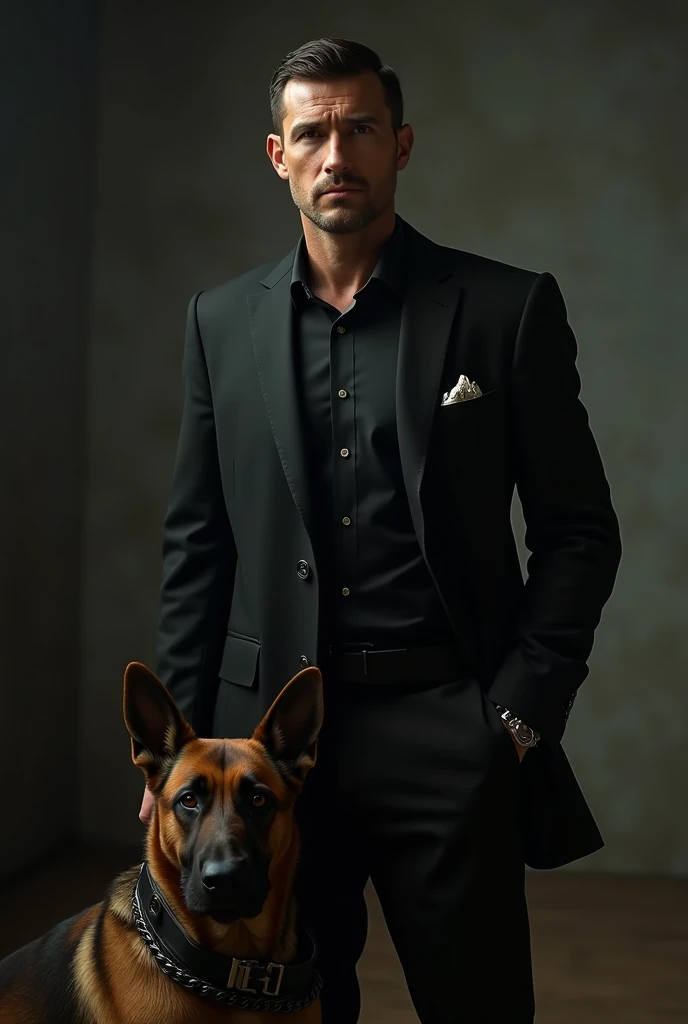 @Aung Lay7777:@Leon's:A realistic, cinematic portrait of a mafia ...