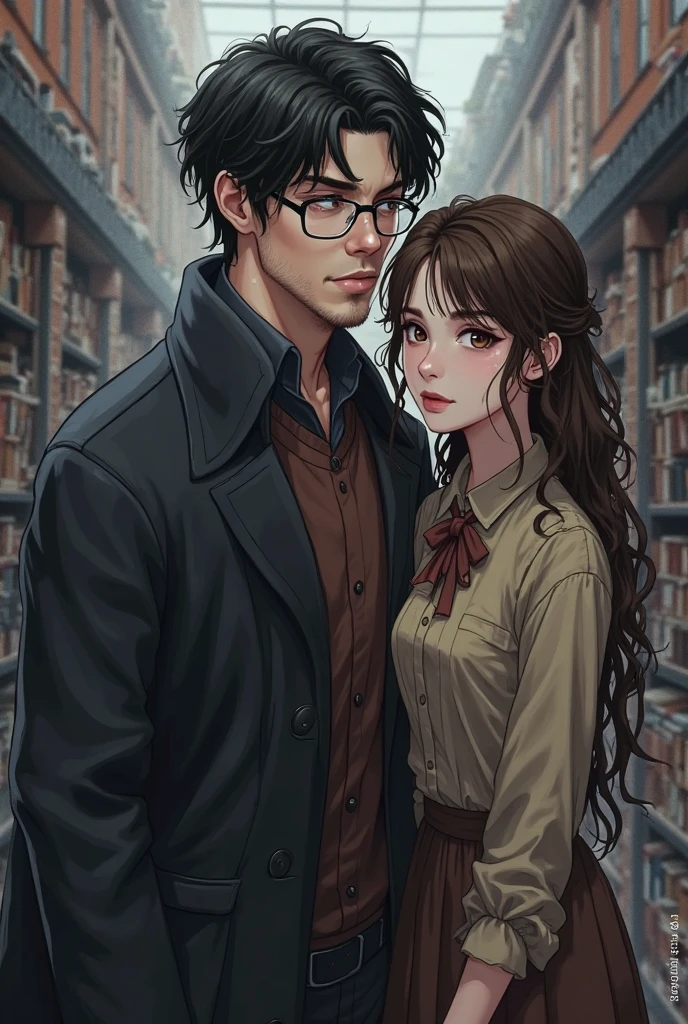 I want you to make me a cover for the novel "Dark Academia." The ...