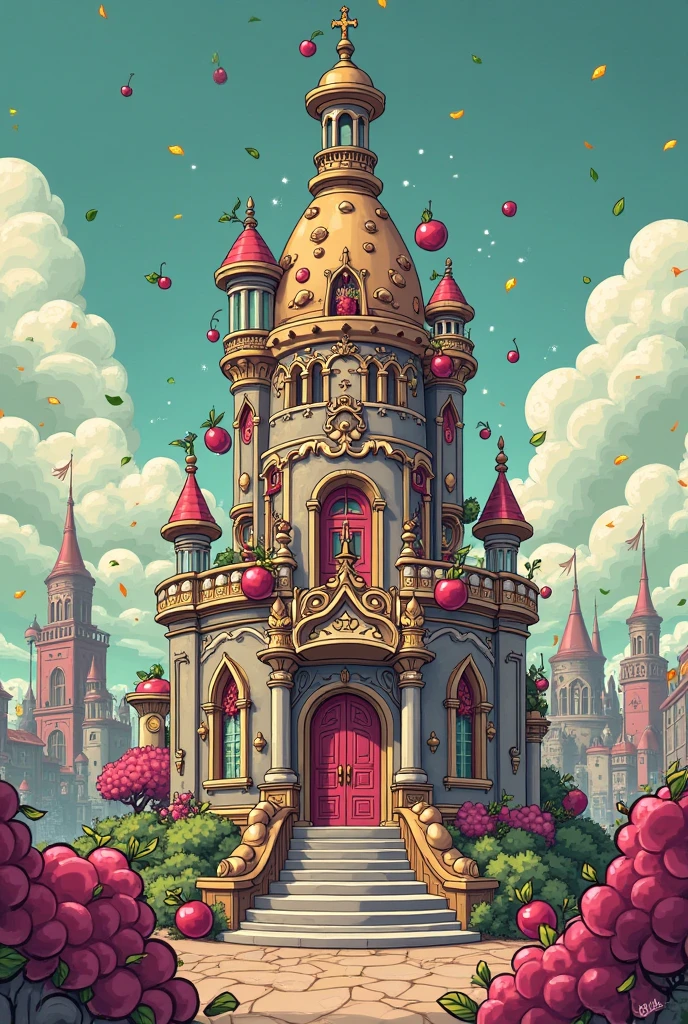 Create an image written Republic tops everything with some cherries and ...