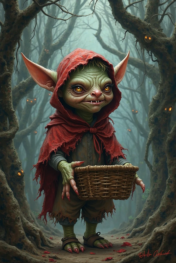 Little Red Riding Hood Goblin - SeaArt AI