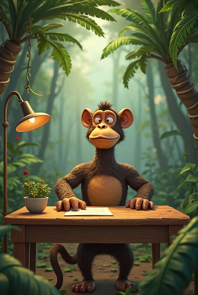 🎬 Title: "The Jungle Job Interview" Characters: 🧔 Mr - SeaArt AI